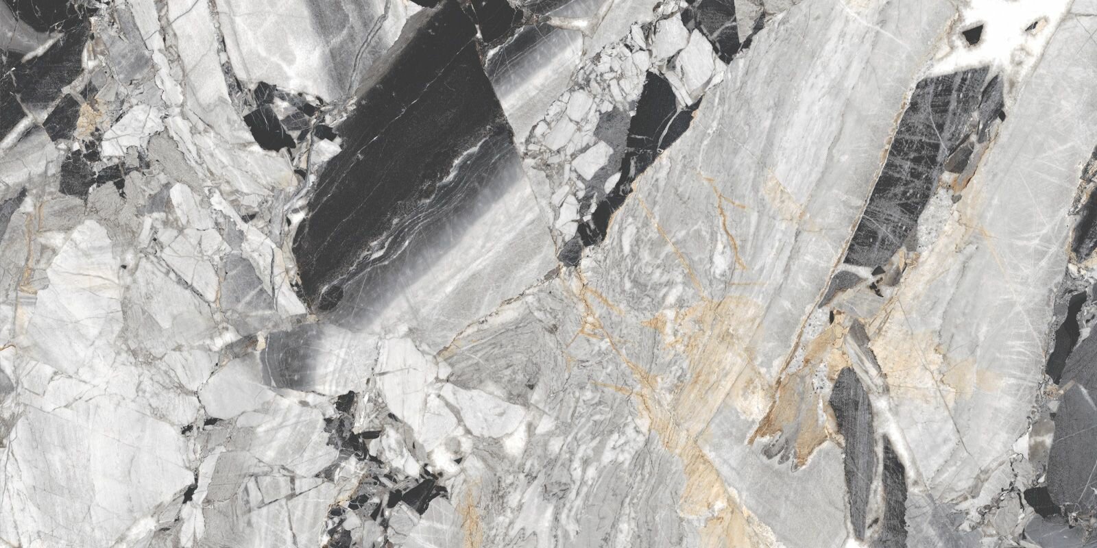 LCM Керамогранит Obsidian полир 60x120 8 мм арт. 60120OBS55HG (цена за 1.44 м2)