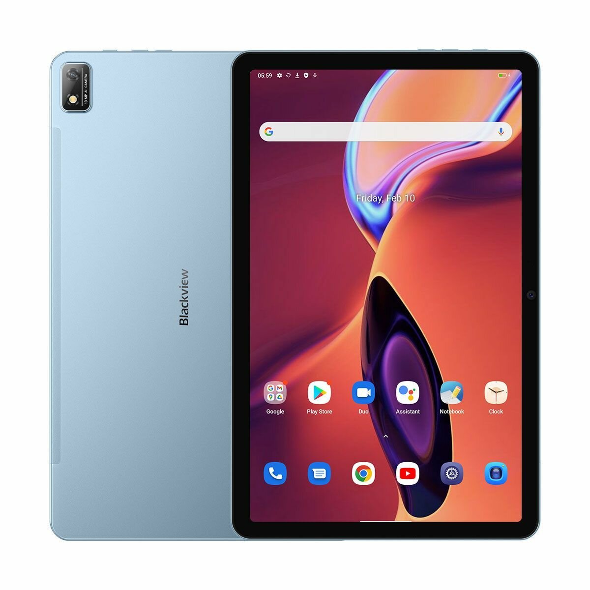 Планшет Blackview Tab 16 LTE 8/256Gb, 7680 mAh, 10.95", Синий