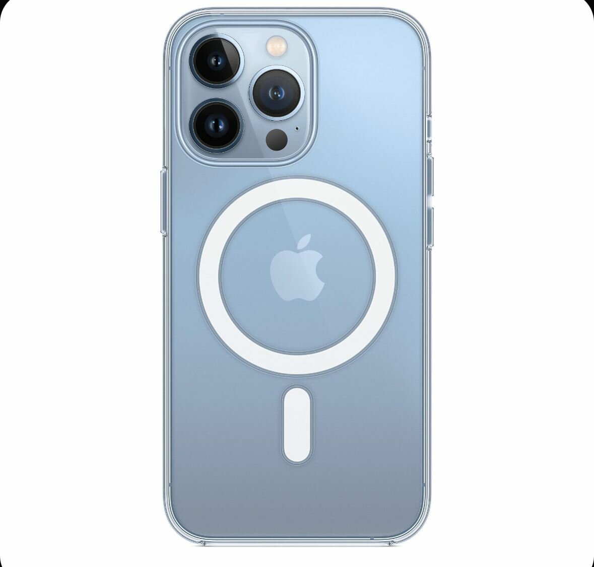 Силиконовый чехол с MagSafe на Iphone 13 Pro / Clear Case / Анимация NFC
