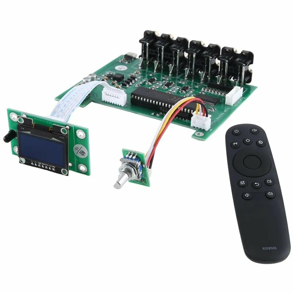 (K Z S R) DLHiFi F11 M62446 Предусилитель 5.1 6-канальный полностью независимый OLED-дисплей с дистанционным управлением совместим усилителя HiFi ЦАП