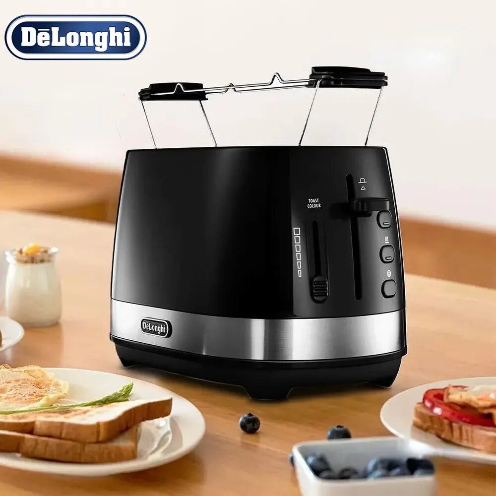 DeLonghi Тостер CTLA2003. B 800 Вт тостов - 2, черный