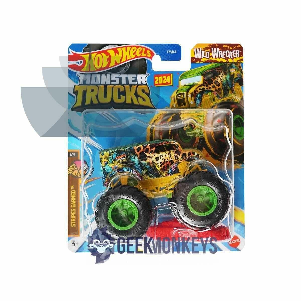 Монстр трак Хот вилс, машинки для мальчиков Mattel, машина Hot Wheels Monster Truck 1:64 FYJ44_HTM54