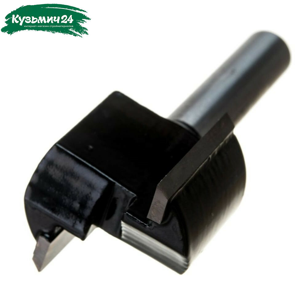 Фреза концевая Росомаха, d8 мм, D25мм, H19 мм, пазовая под накладные петли, 800207