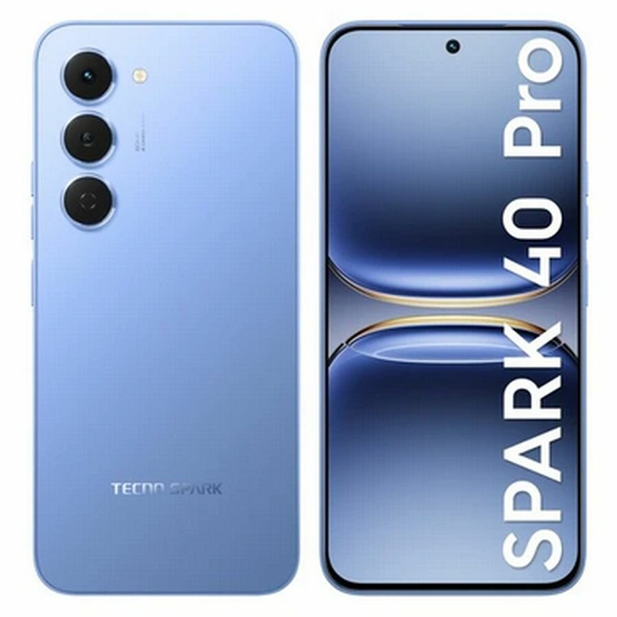6,78" Смартфон Tecno SPARK 40 Pro 8/256 ГБ (4894947093166) 2025, голубой