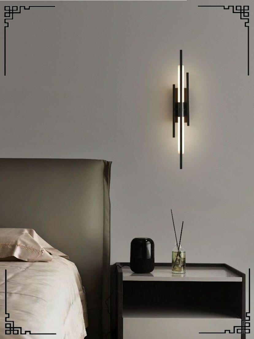 Nordic современный скандинавский настенный светильник для освещения балконных лестниц отеля, стеклянное бра