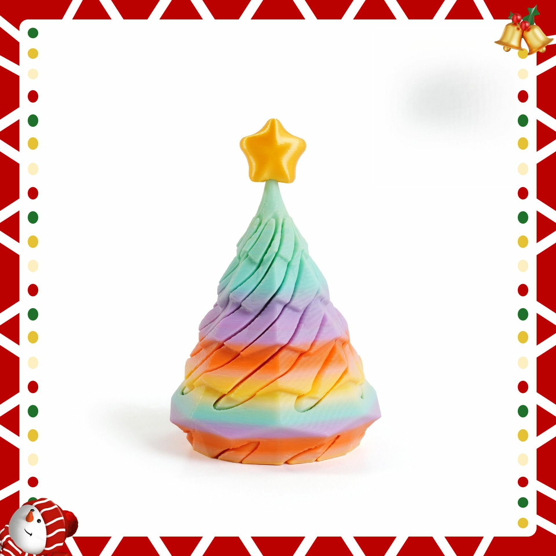 Christmas Рождество Декомпрессионная игрушка для 3D-печати Рождественский подарок