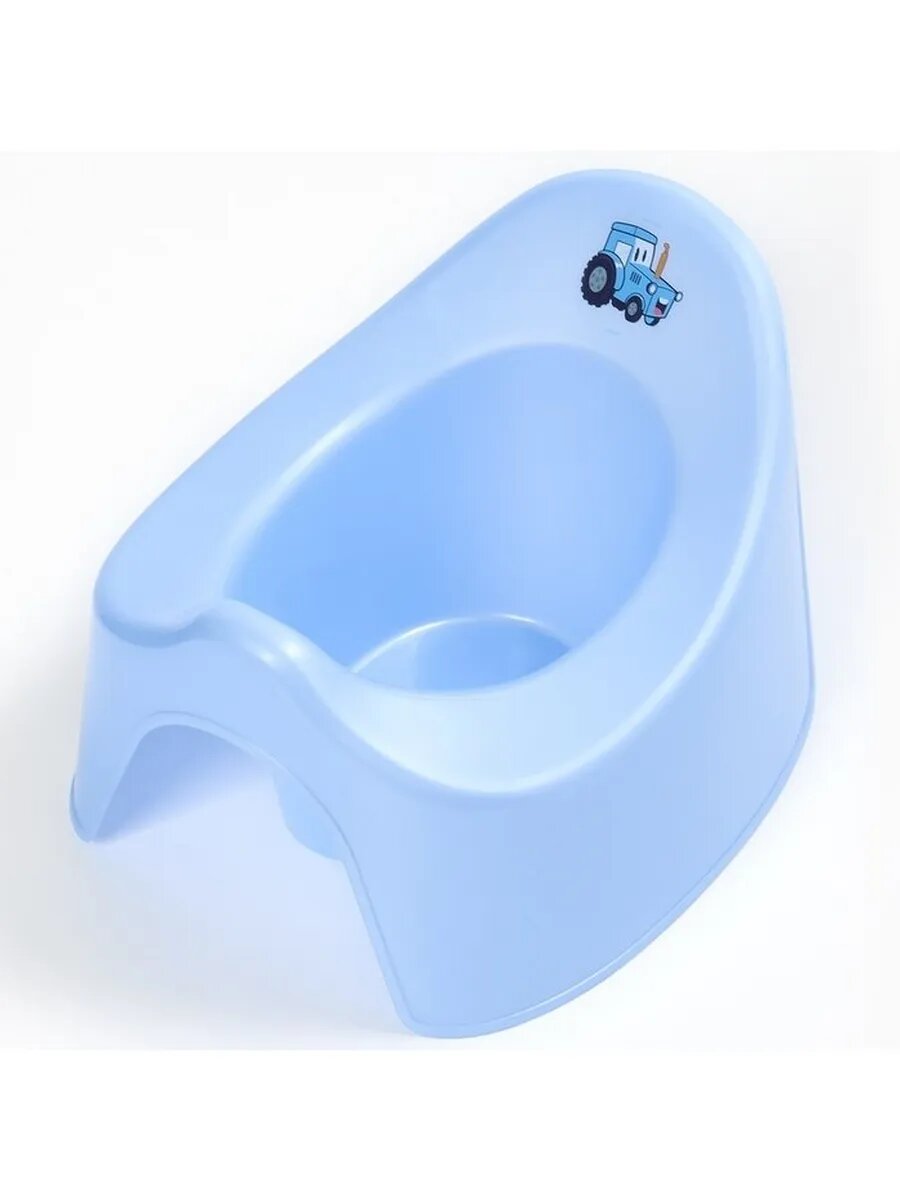 Горшок детский "Трактор", цвет голубой