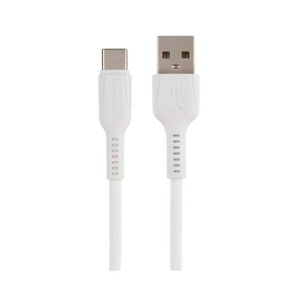 Кабель GoPower USB - Type-C 1м GP21T 3A, белый 00-00028372, 1шт.