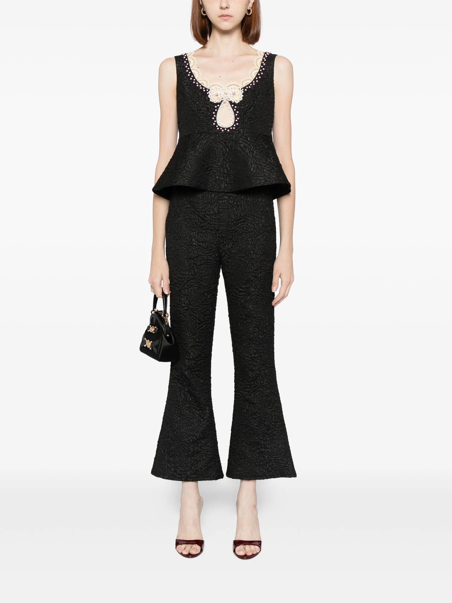 Брюки Cynthia Rowley Pop, размер 8, black/black — фото 1