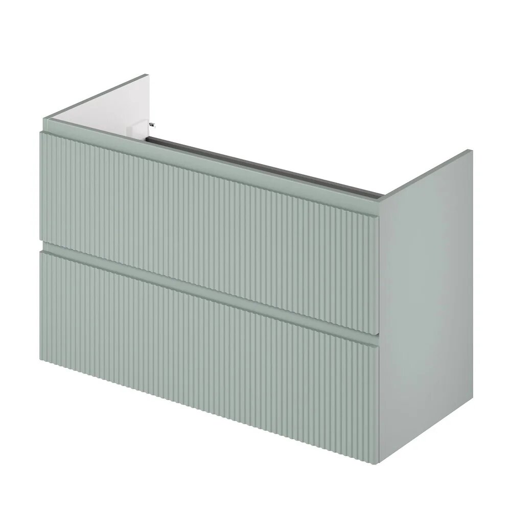 Тумба под раковину в ванную ITANA Kate 100 982х436х600 подвесная светло-зеленый