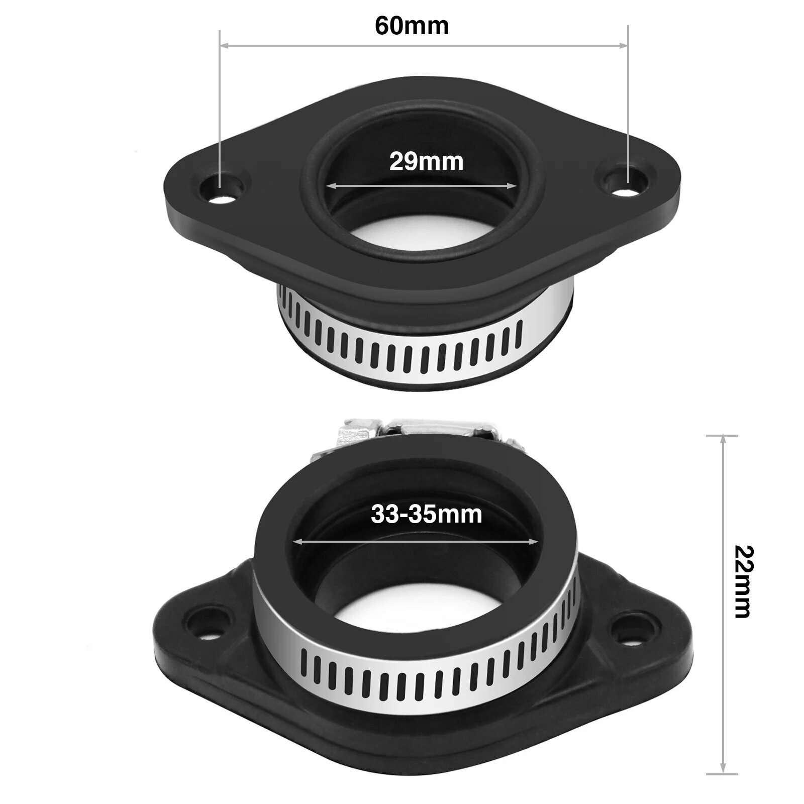 ZSDTRP Адаптер Карбюратора Для Мотоцикла PE26/28/30 Мм TM28/32/34 Впускная Трубка Для PWK 21/24/26/28/30/32/34 Мм - Алюминиев.