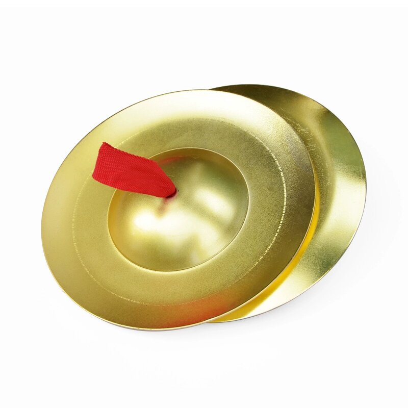 Маленький цимбал с диаметром 8,5 см, покрытый сплавом, музыкальный инструмент для образовательных занятий в детском саду