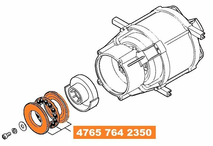 Подшипник упорный STIHL для RE 108,118,128 (4765 764 2350)