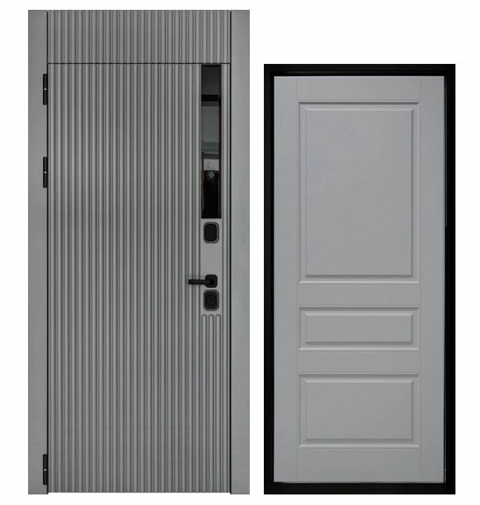 Входная дверь Комфорт-21, 860х2050 левая наружу, 3П силк маус