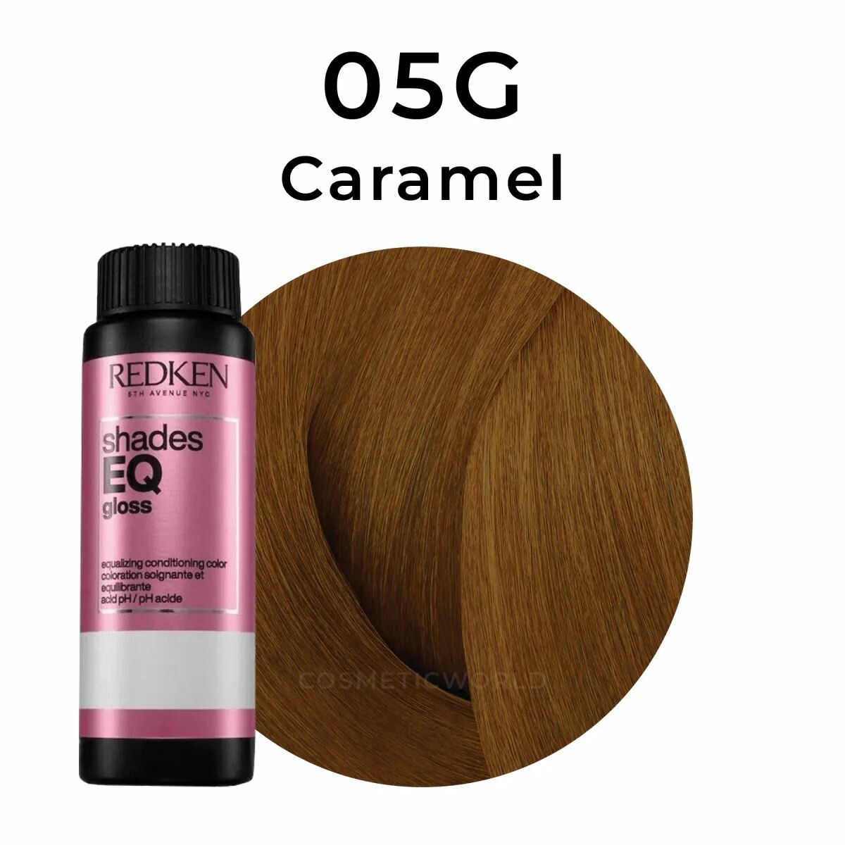 Redken Shades EQ Gloss 05G Caramel Карамель Светло-коричневый - Краска-блеск без аммиака для тонирования 60 мл