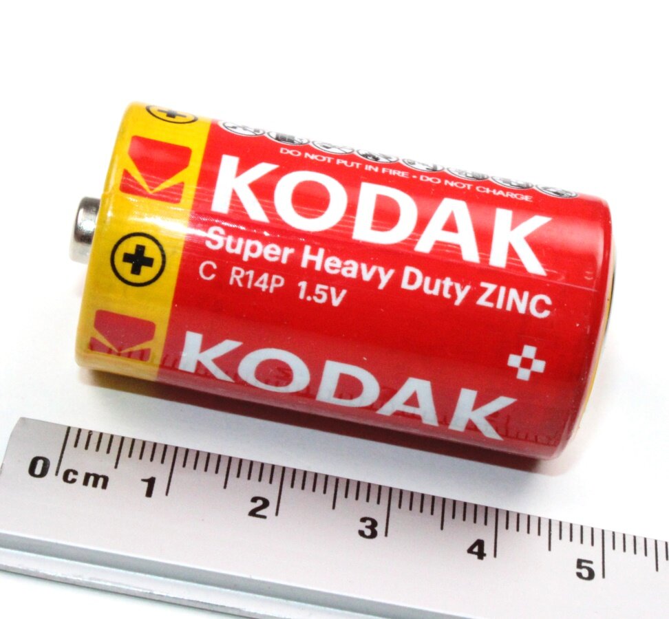 Батарейка KODAK R14 (C, 343) Super Heavy Duty