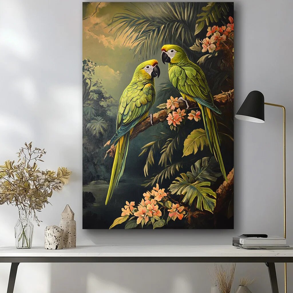 Картина на холсте "Птицы" 20x30см, Цвет: 06