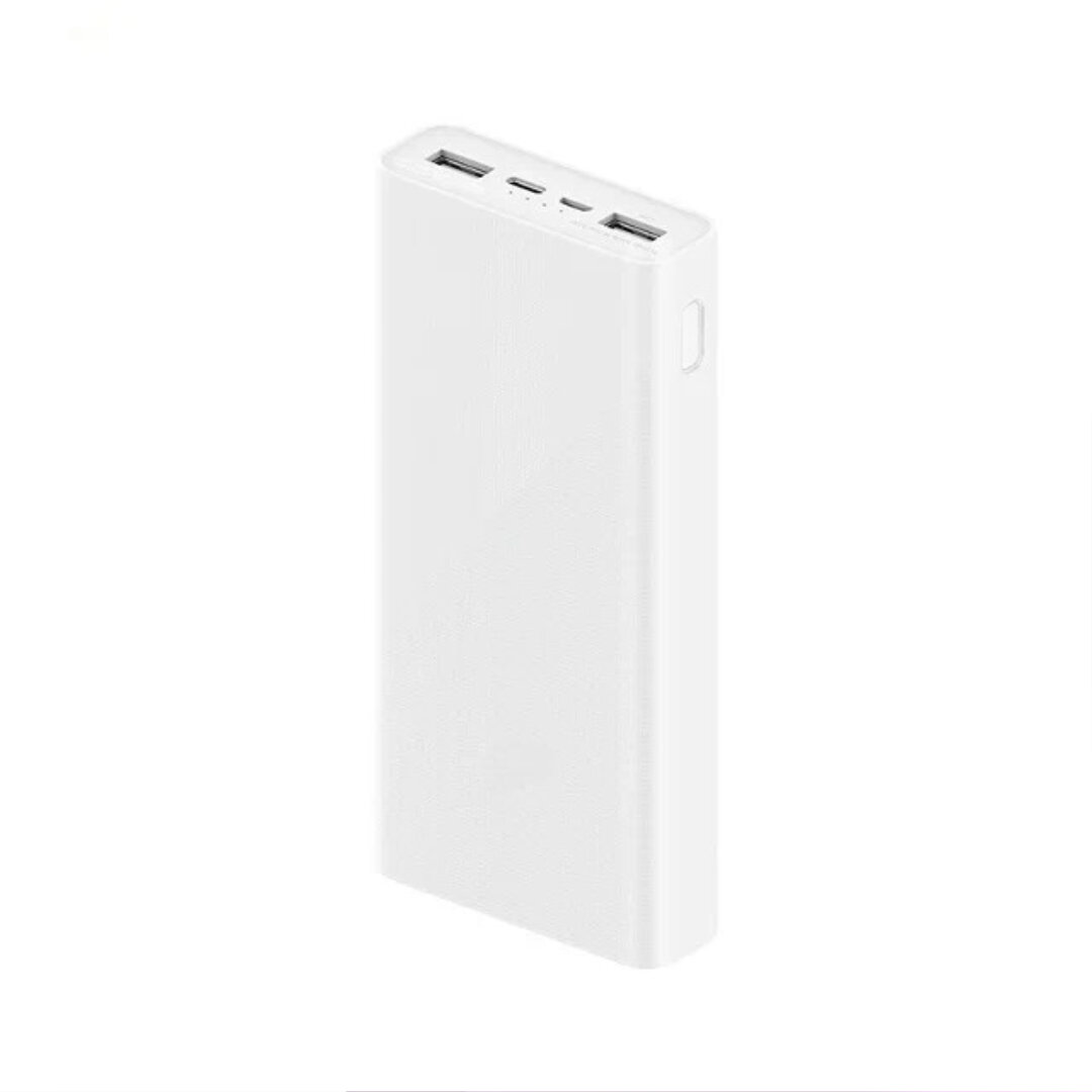 Портативный аккумулятор PowerBank 20000 White компактный белый