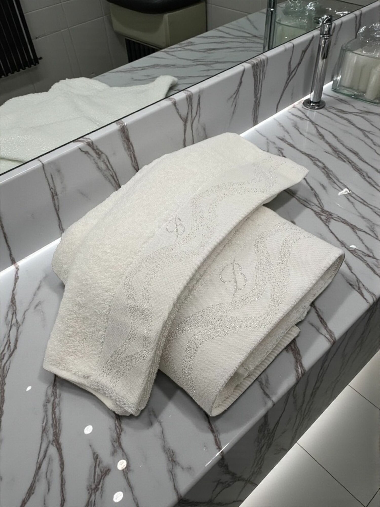 Blumarine home collection 1+1 CRYSTELLE сет полотенец в подарочной коробке