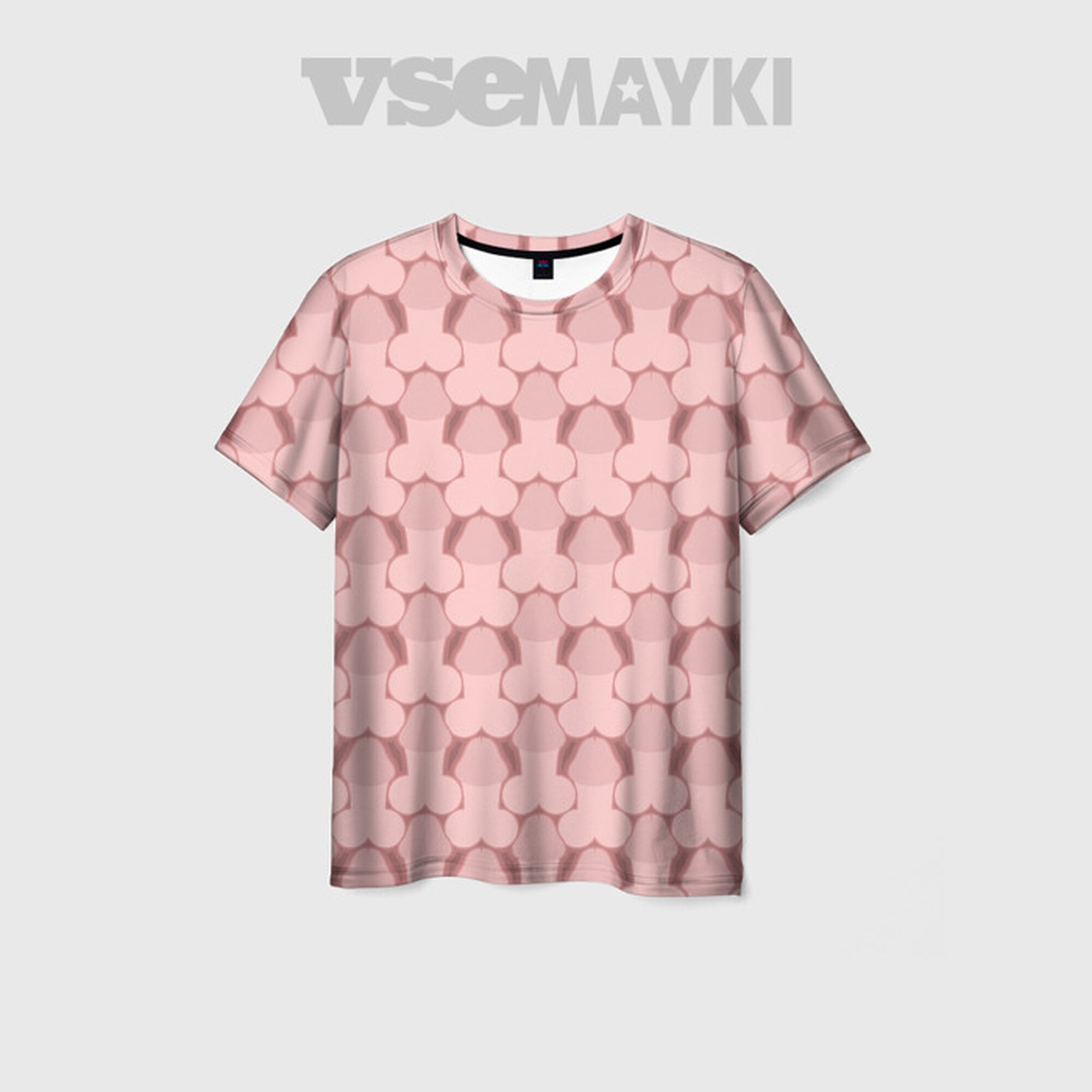 Мужская футболка VseMayki с принтом ХХХ - 18+, размер XXL (52-54)