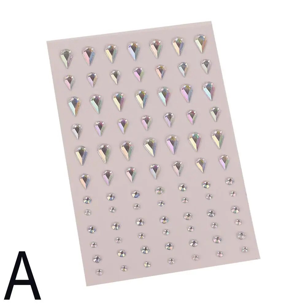 Макияж глаз со стразами и бриллиантами, наклейка с бабочкой, уголок для глаз, макияж, бабочка, яркий бриллиант, слеза, сценическое украшение для лица A