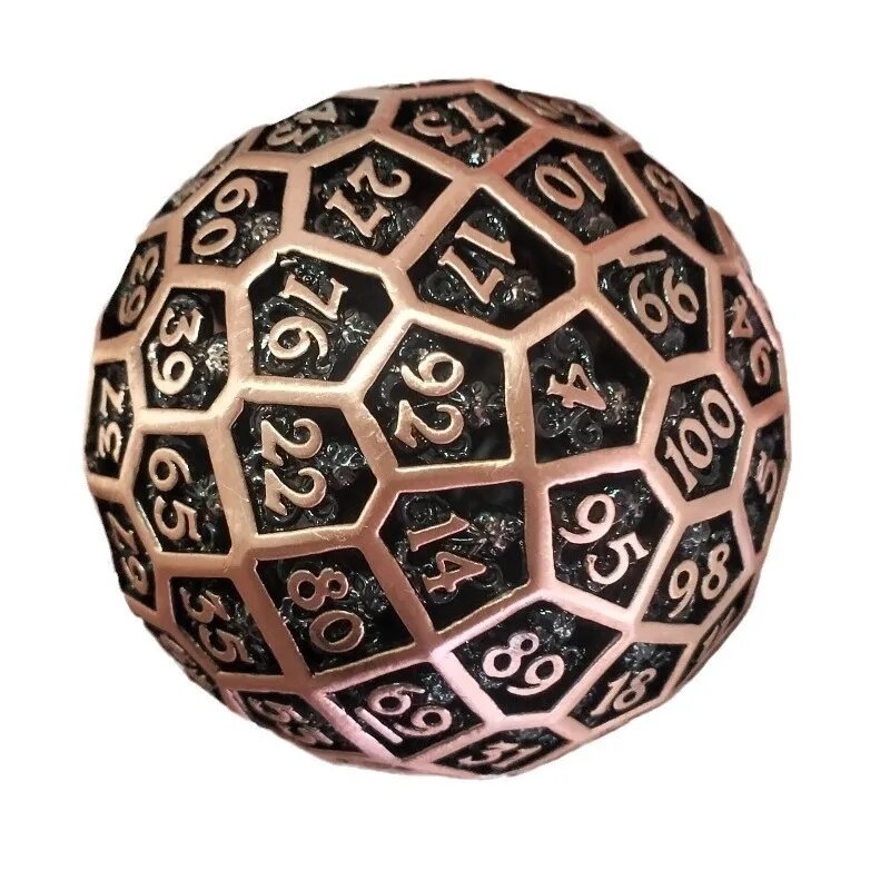 Металлические кубики D100 eTya для TRPG 50mm C