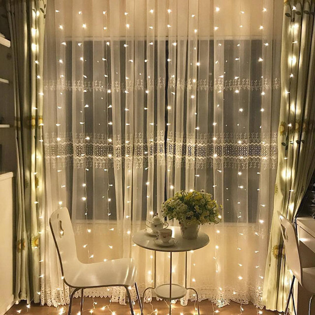Гирлянда Штора 2.4*2 м, 720 теплых белых LED ламп, прозрачный ПВХ, соединяемая, IP20, Snowhouse, LDCL720-WW-E