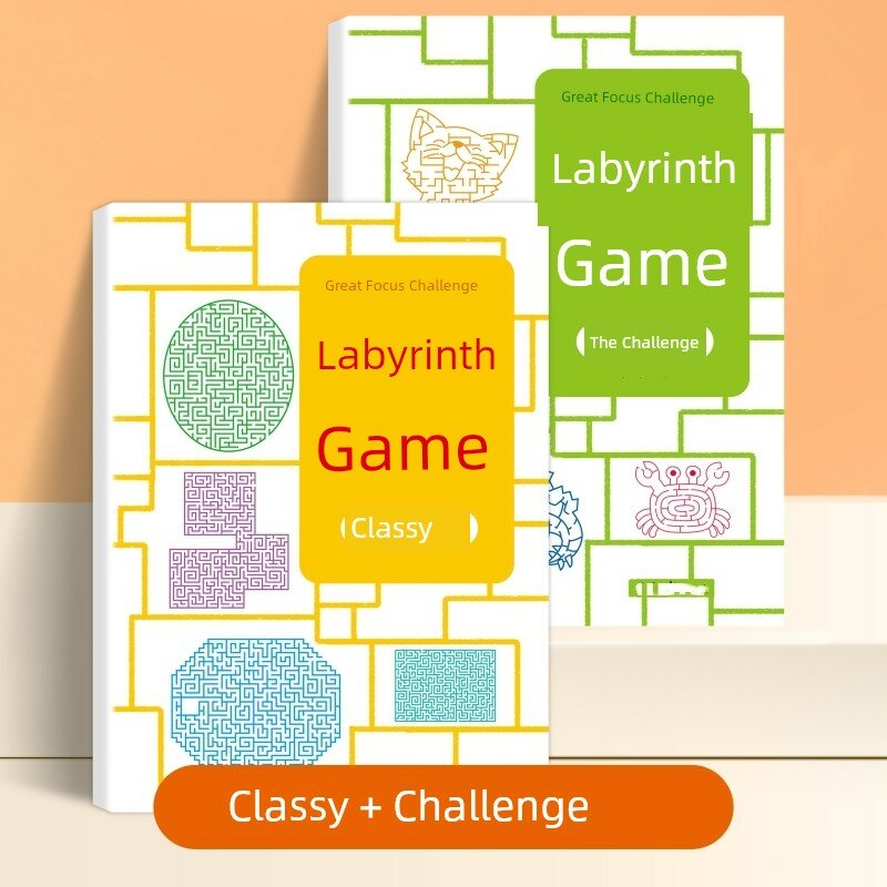 Набор детских головоломок-лабиринтов: Продвинутый и вызов для развития концентрации в возрасте 6-12 лет