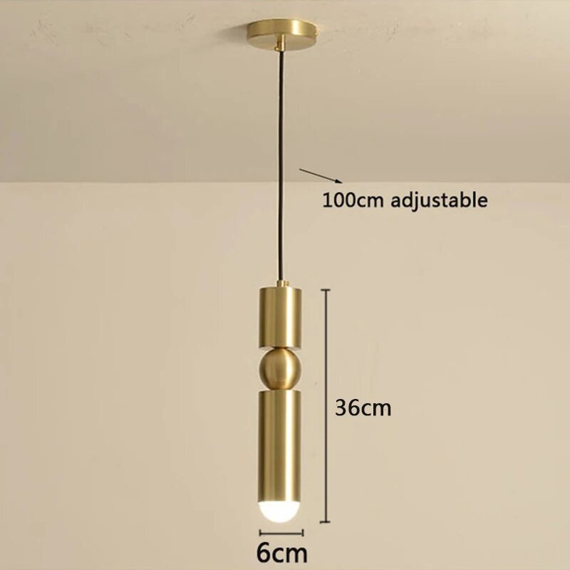Скандинавская медная Подвесная лампа, металлический корпус, акриловый абажур, лампочка GU10, освещение бара, отеля, лестницы, домашний декор, подвесной светильник Тёплый белый
