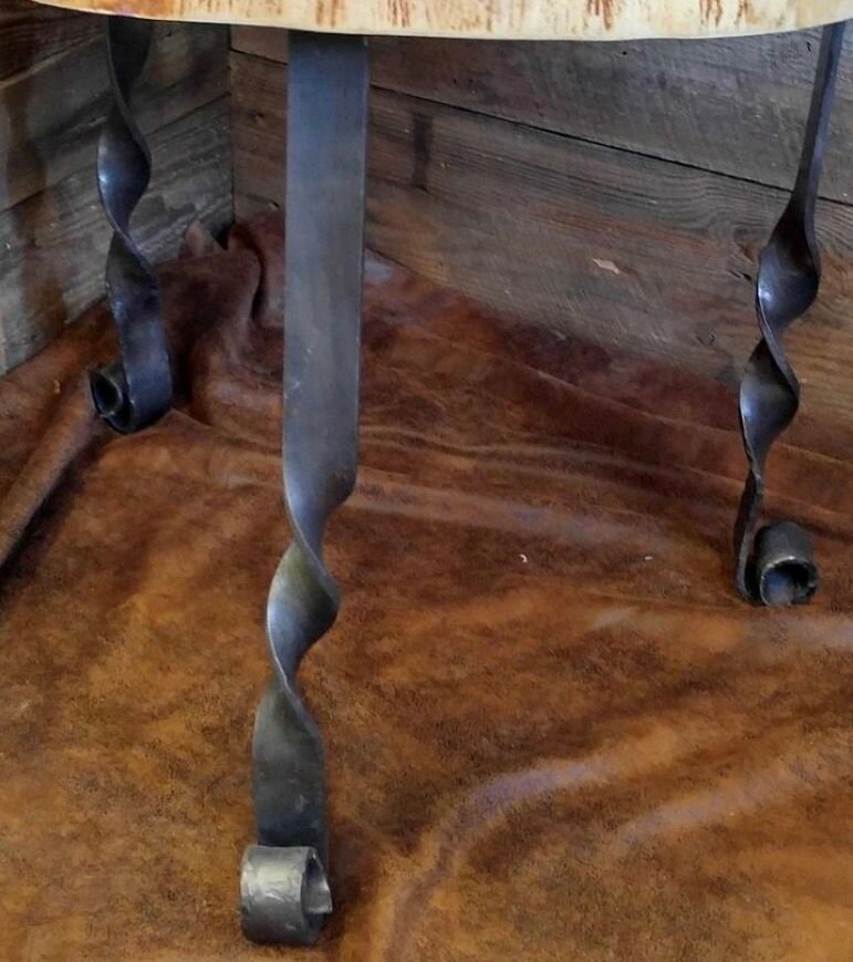 Подстолье ножка 1шт высота 60см без покраски кованая