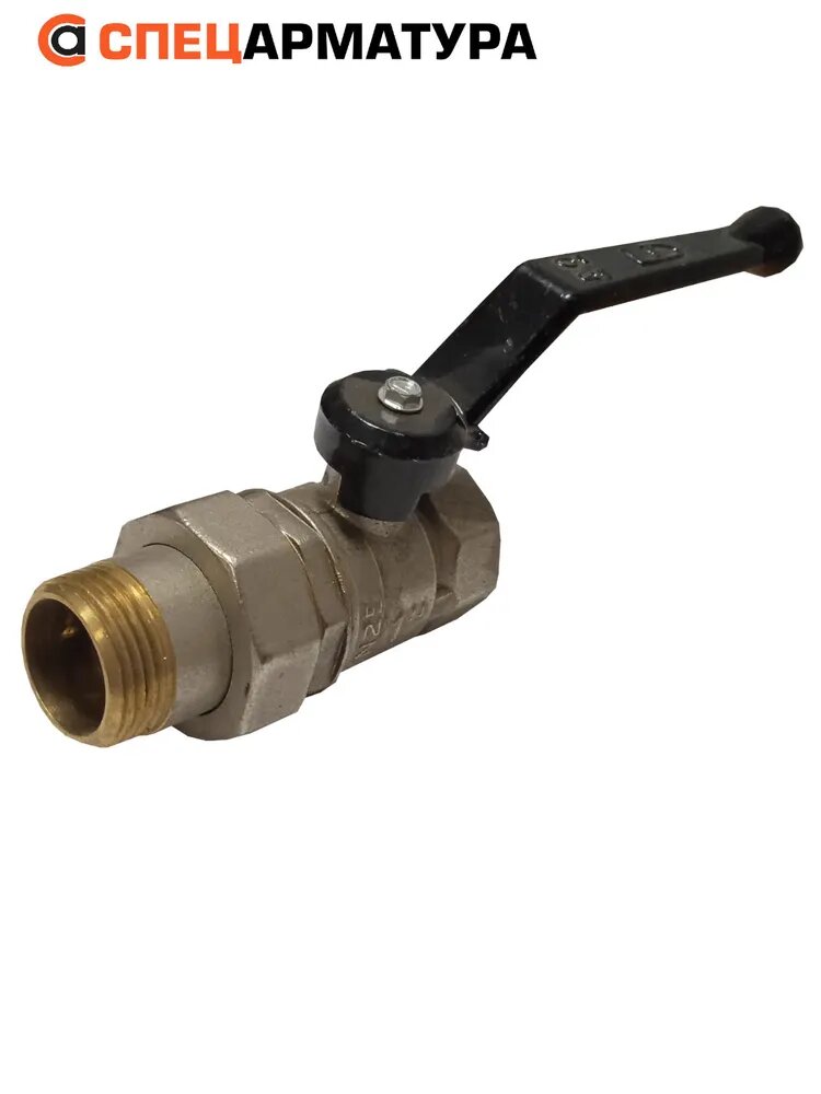 Кран шаровой латунный с американкой 3/4" LD Pride 47.20. В-ГШ. Р Ду 20 Ру 40 рычаг (4МПа, Т150, L135)