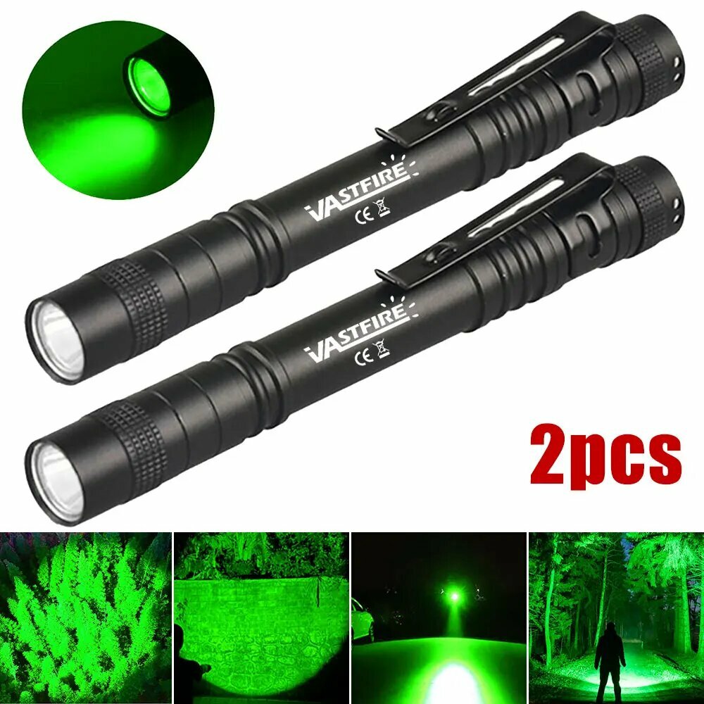 VASTFIRE зеленый портативный фонарик-ручка Green 2PCS