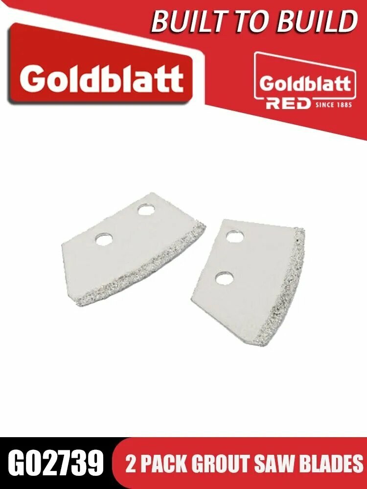 Goldblatt G02738 Скребок для плитки и швов / 2-пакет пильных дисков для швов