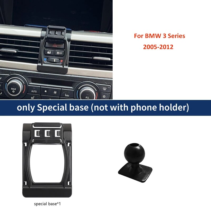 Специальный автомобильный держатель для мобильного телефона для BMW 3 серии E90 E92 E93 2005-2012, вентиляционное отверстие с фиксированной беспроводной зарядкой, держатель для смартфона