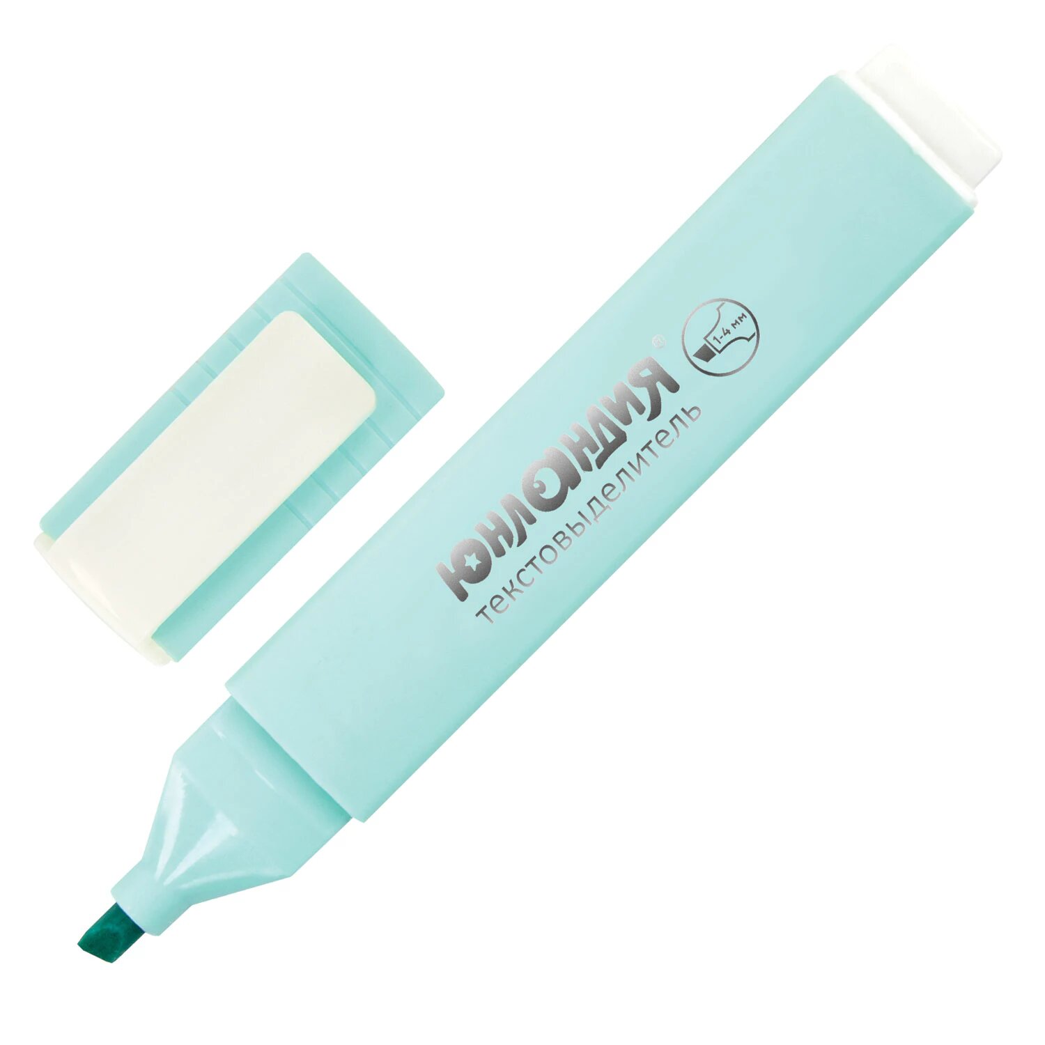 Текстовыделитель юнландия "COLORSTAR PASTEL", бирюзовый, линия 1-4 мм, 151713, 3шт.