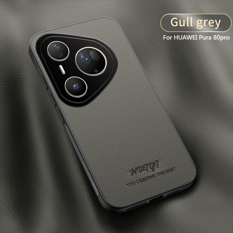 Чехол для Huawei Pura 80 Pro / Хуавей Пура 80 Про Высококачественная кожа антиударный Защитная оболочка