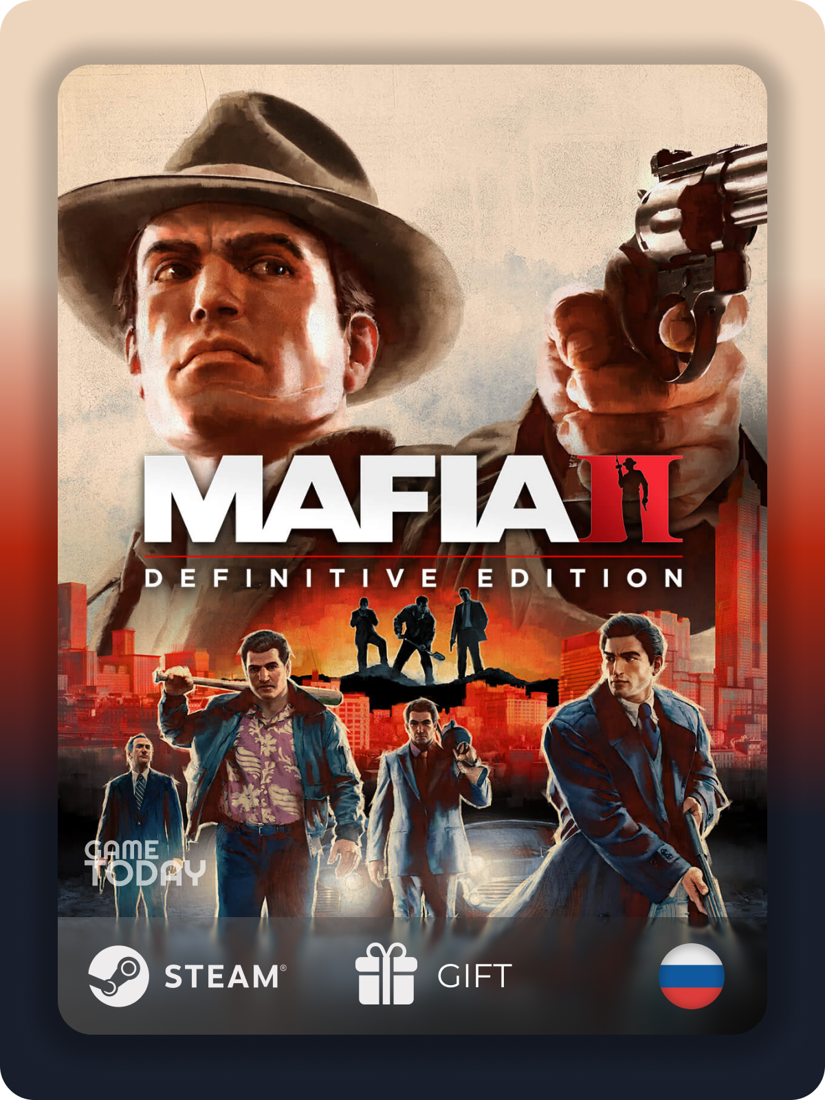 Mafia II: Definitive Edition | Игра в Steam | PC | Отправка подарком | Регион активации Россия