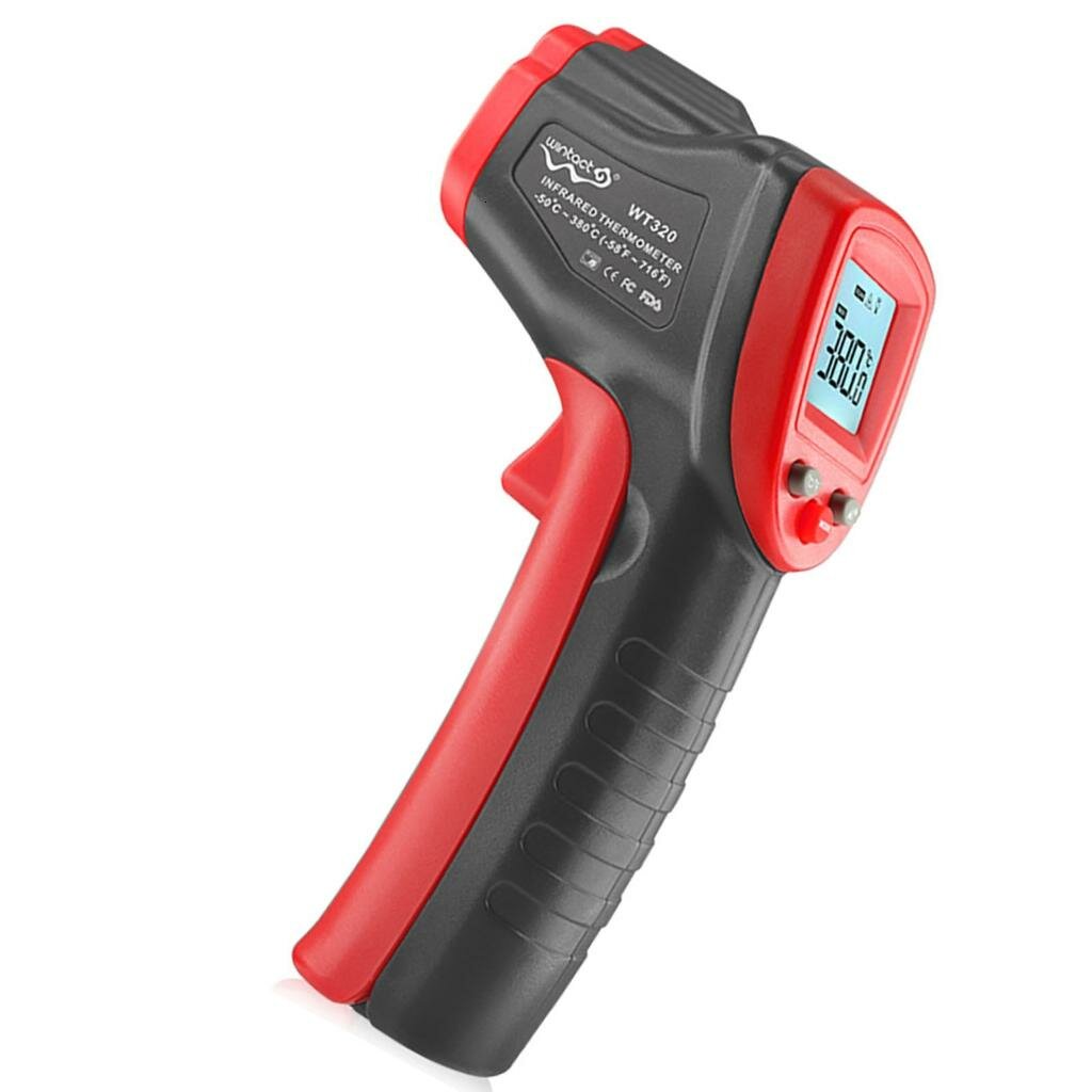 Инфракрасный термометр-детектор с надписью на английском языке (без батареи)-WT320 с надписью на английском языке