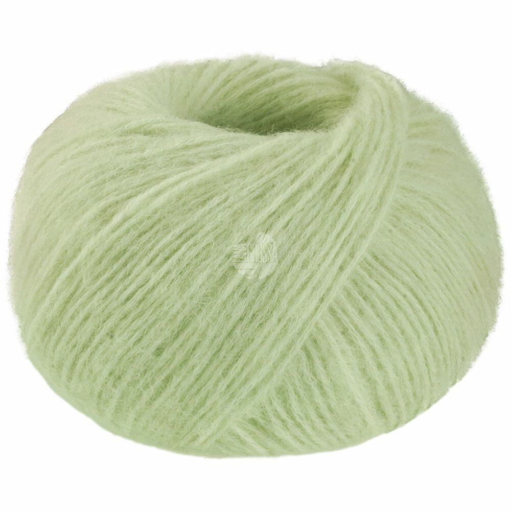 Пряжа для вязания Lana Grossa Nebbia Nera (09 Wei gr n) 6 мотков по 50 г/170 м