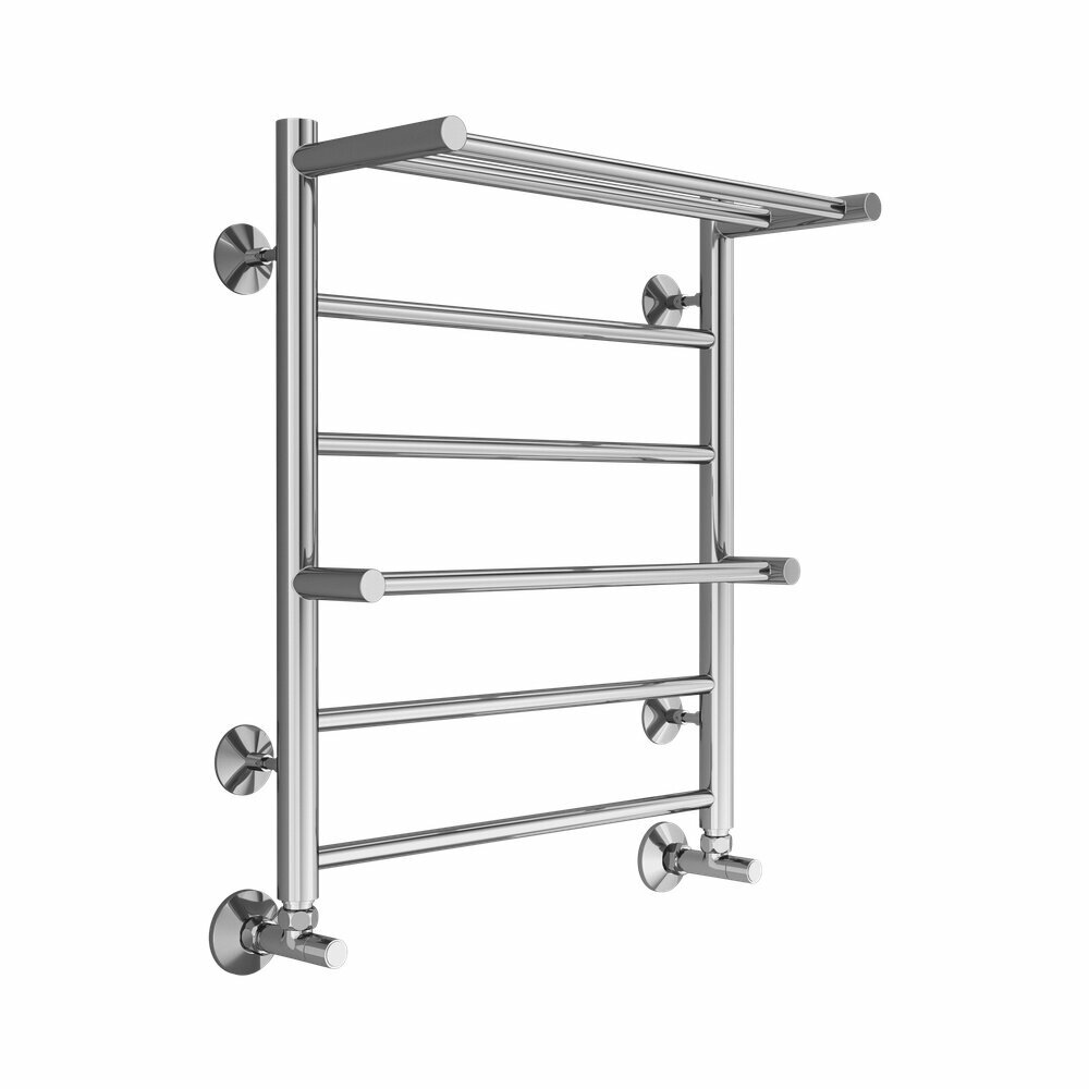 Полотенцесушитель водяной с полкой Terminus Аврора П6 50х60, хром