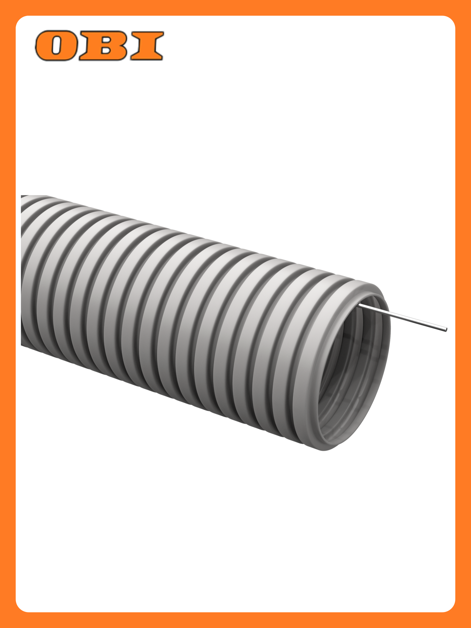 ELASTA Труба гофр. ПВХ d=16мм с зондом (25м) IEK