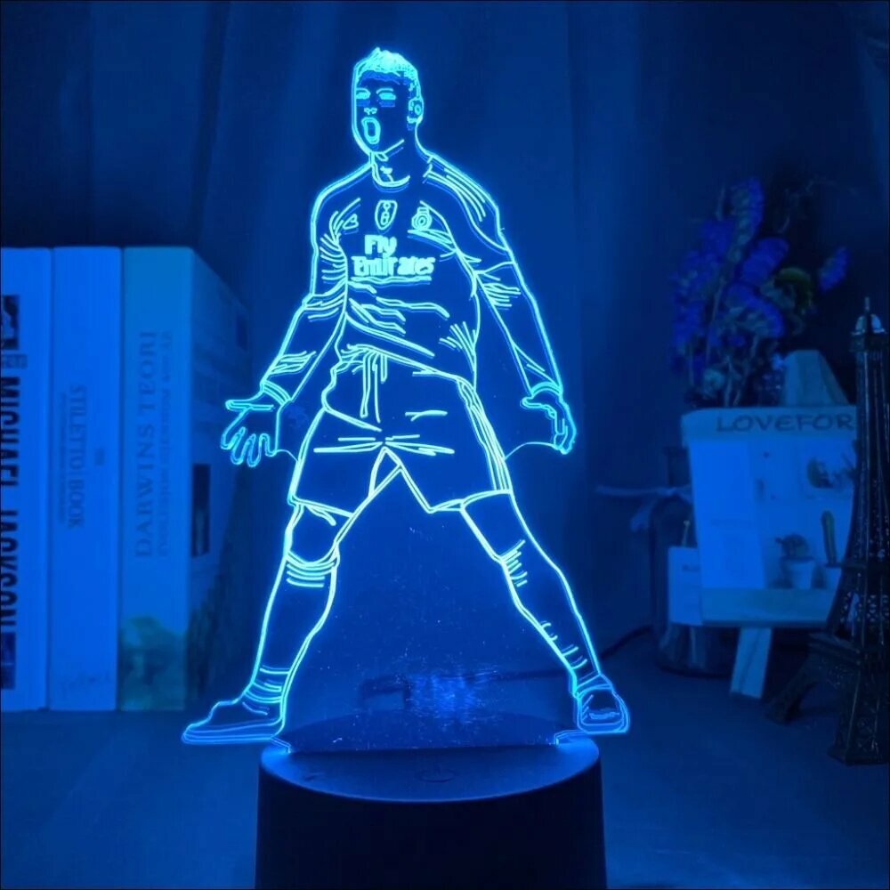 3D Ночник светильник детский подарок футболисту Криштиану Роналду