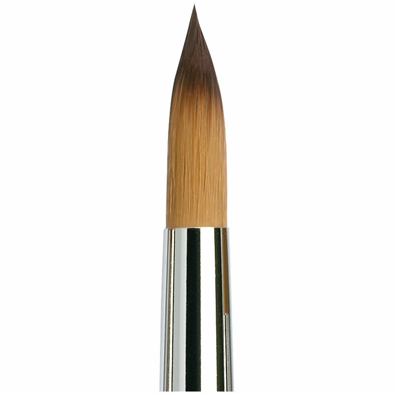Кисть синтетика, круглая №12 Winsor&Newton "Cotman 111", художественная, короткая ручка