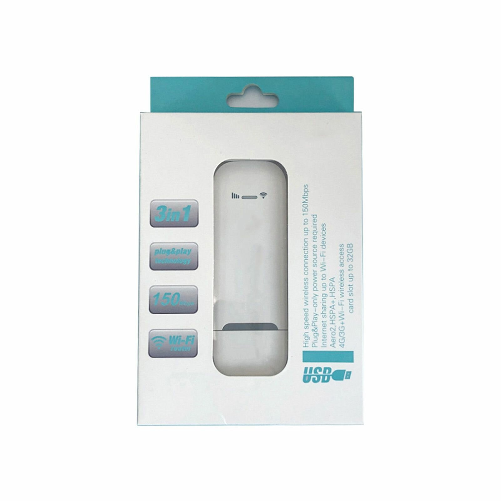 Портативный 4G WiFi роутер 150 Мбит/с для путешествий и авто