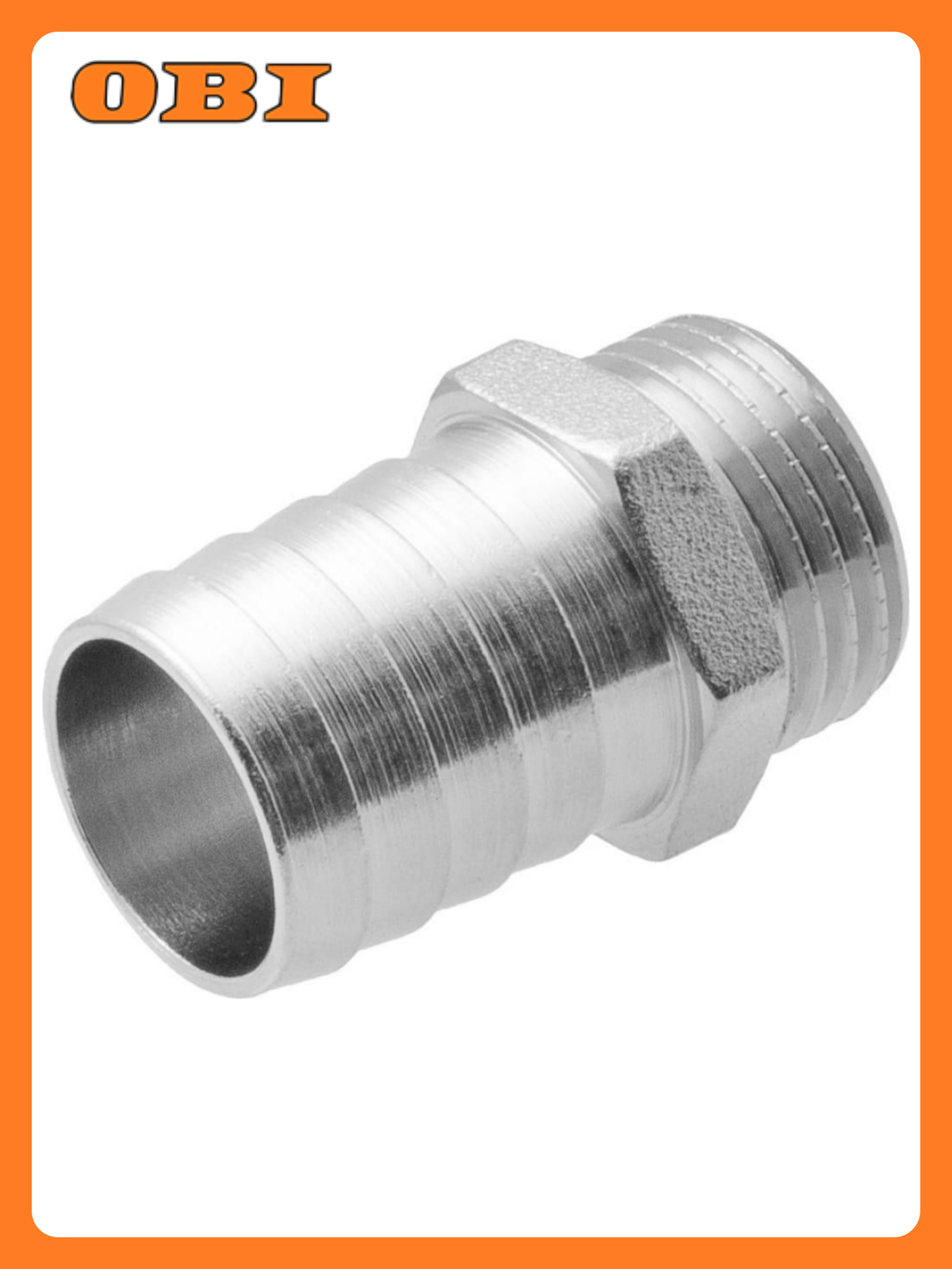 Штуцер Masterprof MP-У, латунь, для шланга 3/4", 1/2", наружная резьба