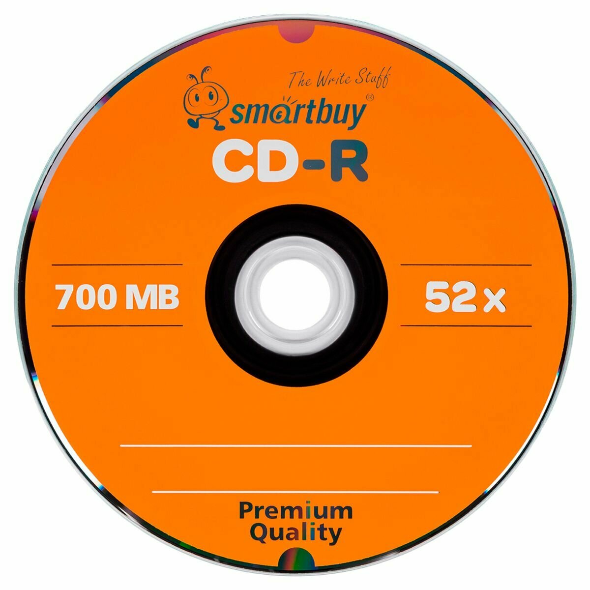 Оптический диск CD-R SmartBuy 700Mb, 52x, Bulk, 100шт. (SBCD-R100S)
