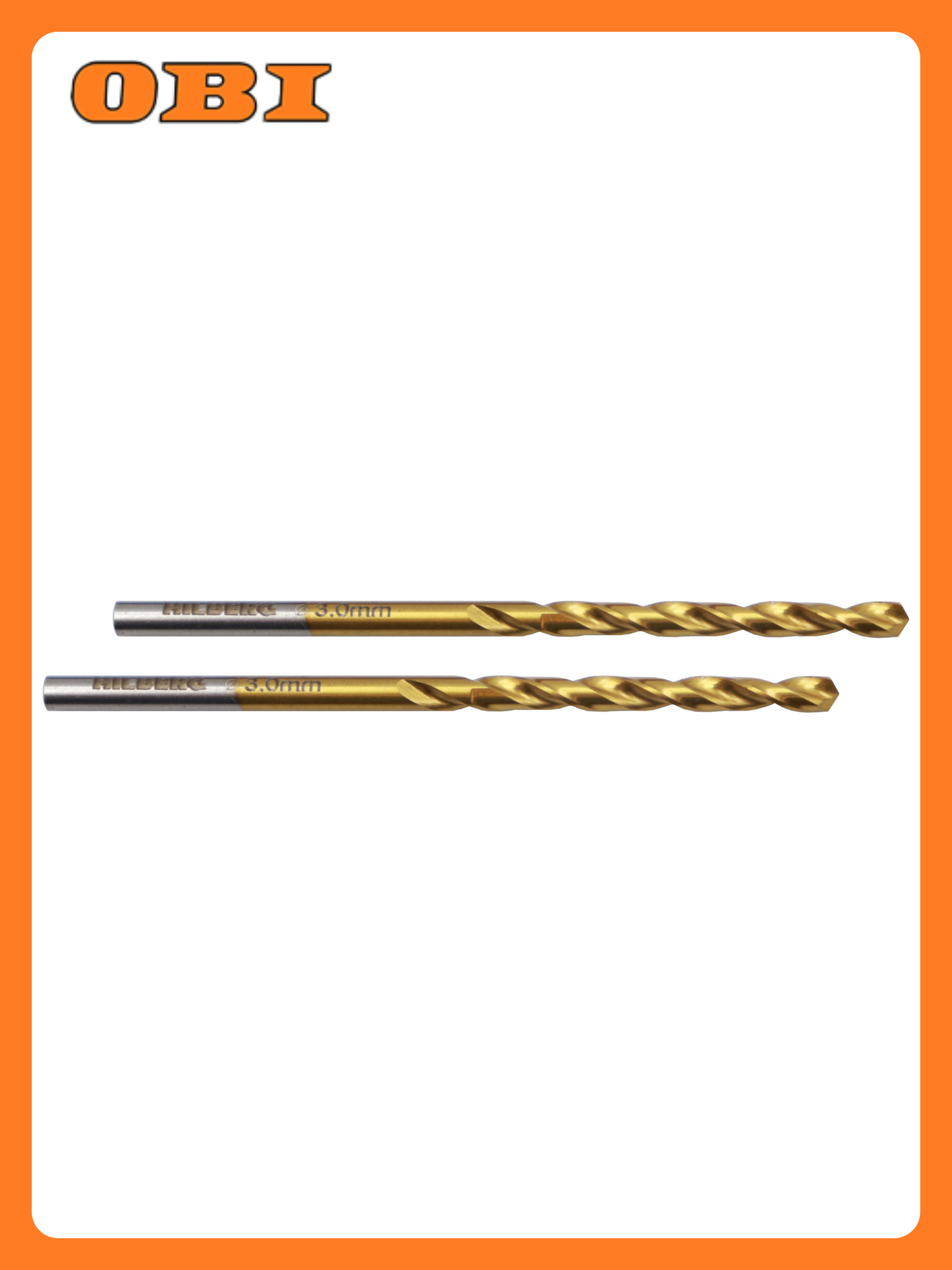 Сверло по металлу 3.0*61(33) мм 2 шт HILBERG Cobalt 5% TOP, CO030