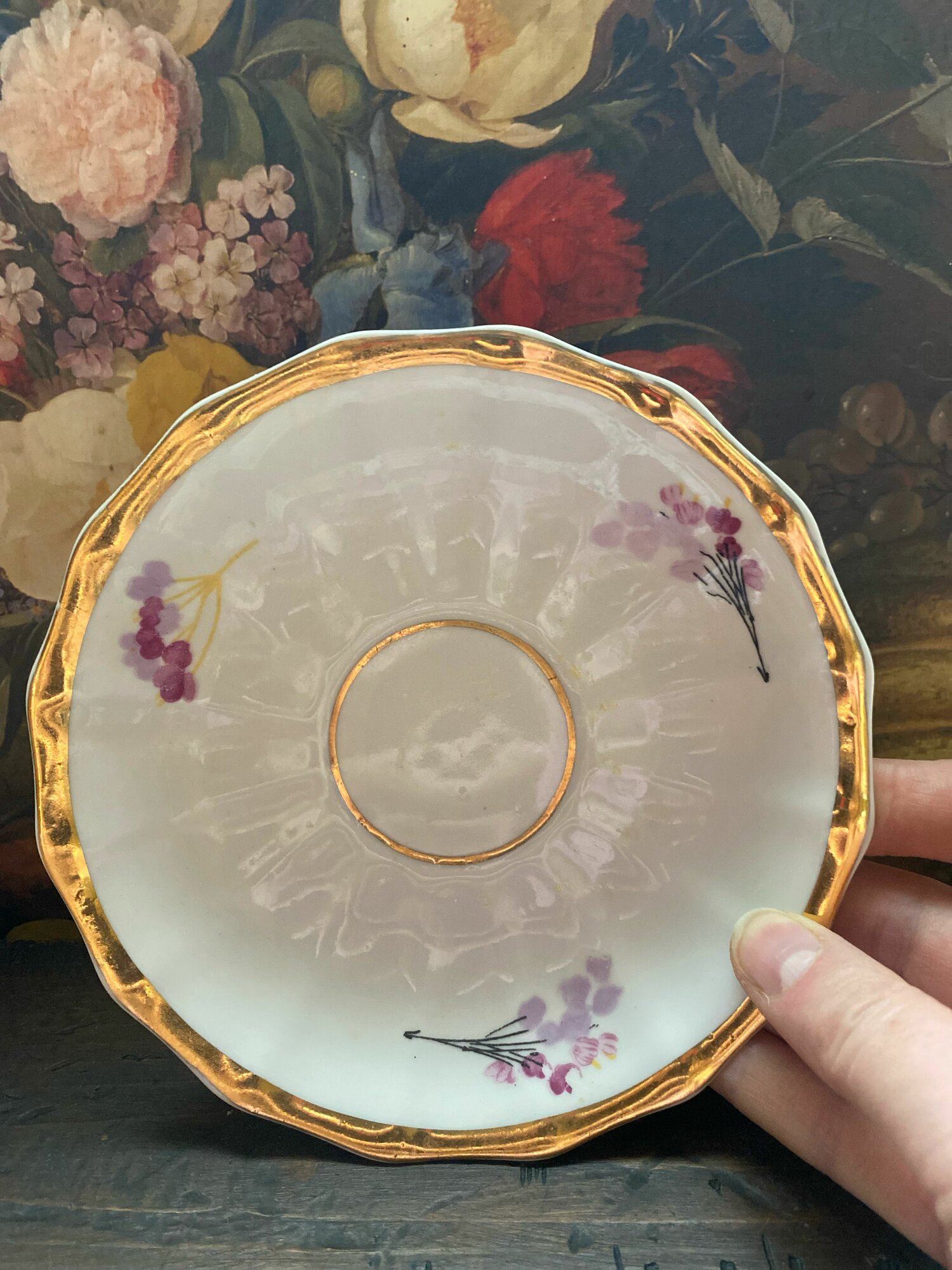 Блюдце от сервиза Вербилки СССР