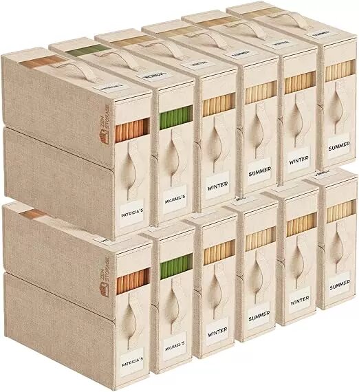 Chuxinmi - Органайзер для хранения постельного белья, одеял, одежды, пылезащитный контейнер для одеял и пледов, коробка