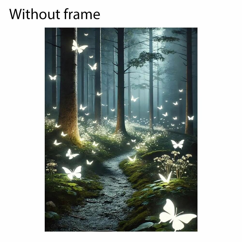 Алмазная мозаика большая картина "Пляжный лунный свет" 30х40 см